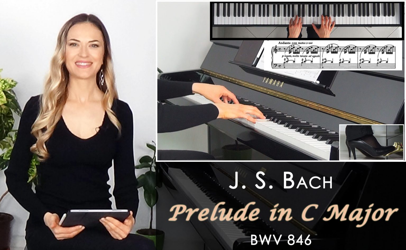 J. S. Bach - Prelude No. 1 in C Major, BWV 846 (WTC Book 1). Piano ...